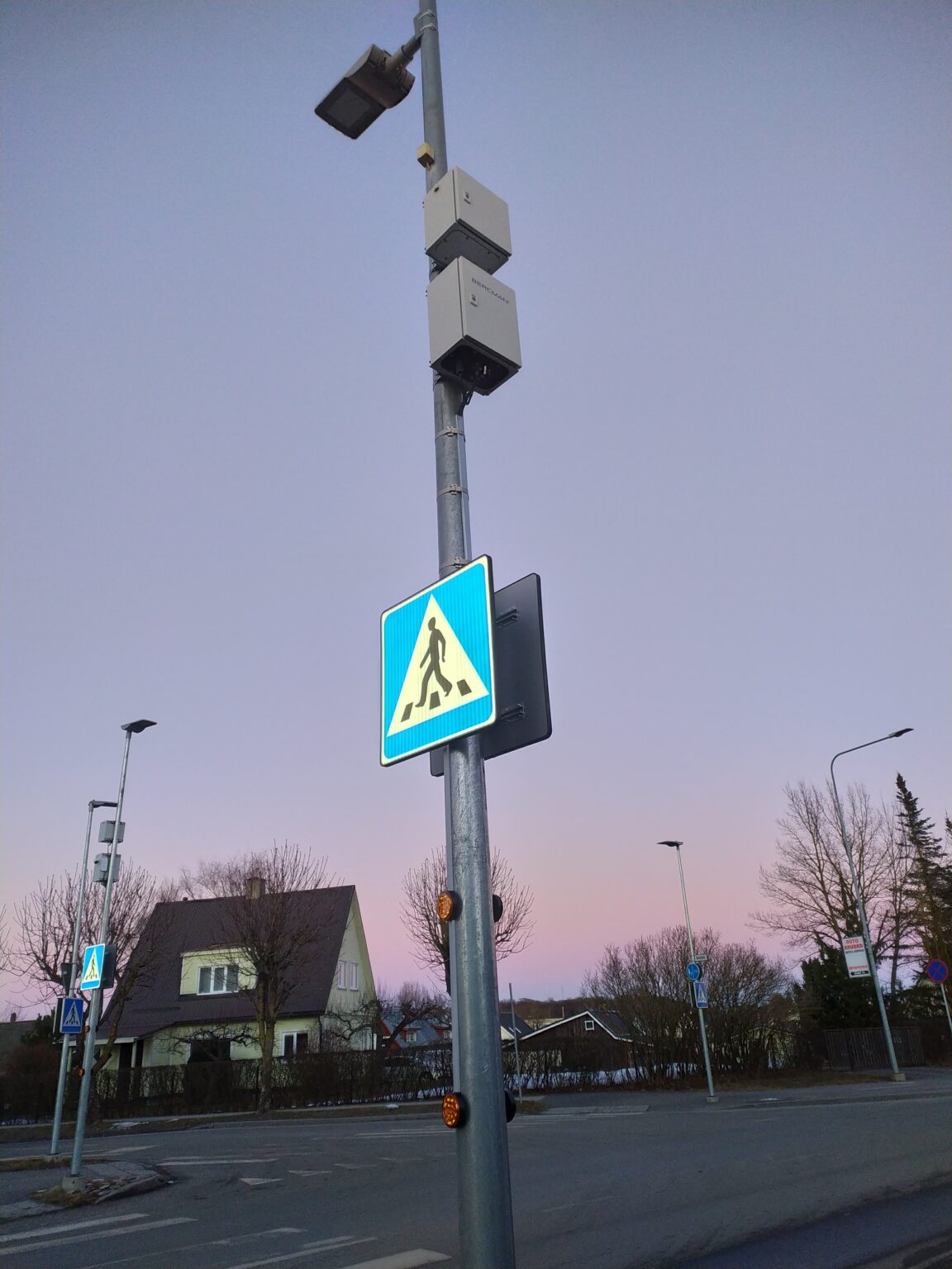 First Smart Pedestrian Crosswalks installed in Haapsalu : Bercman ...